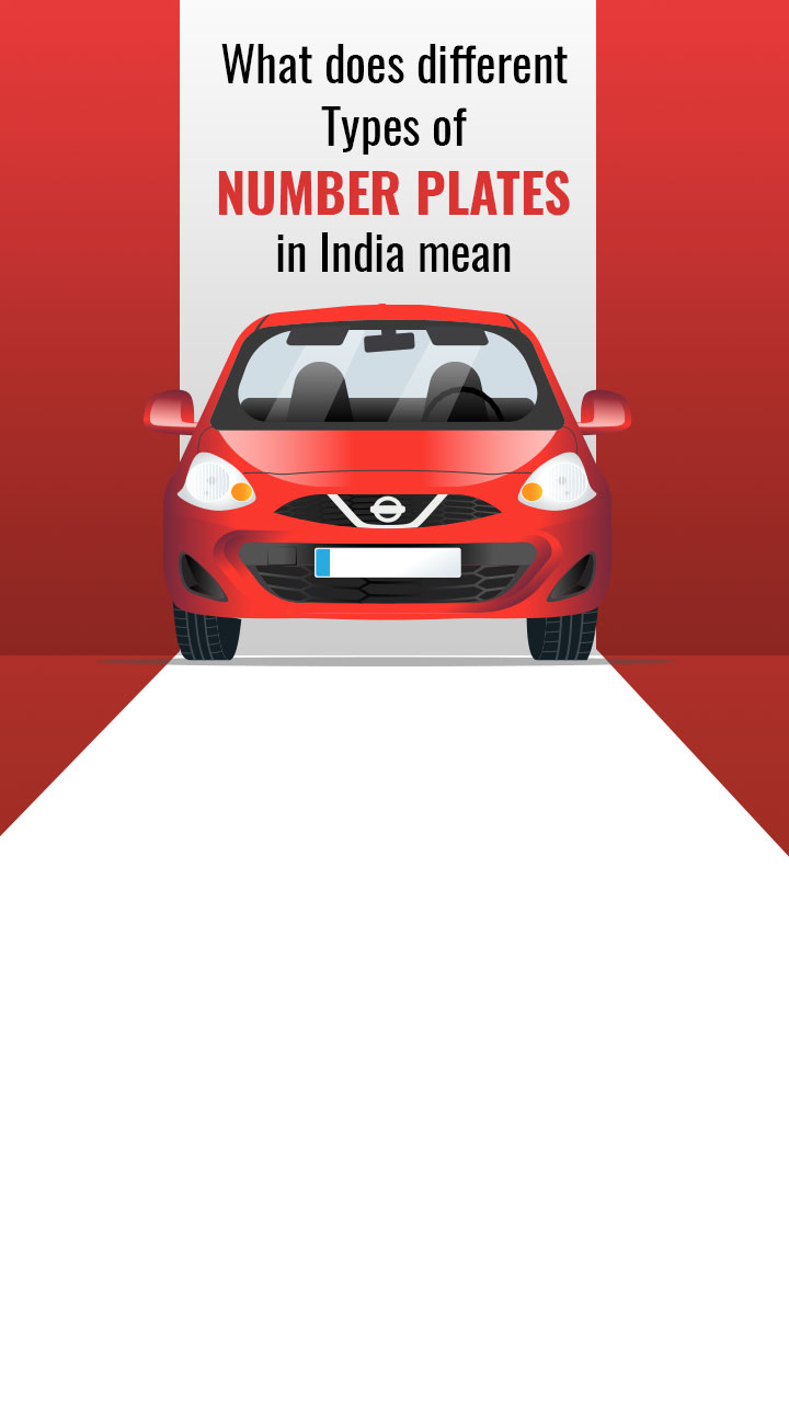 Know What Does Different Types Of Number Plates In India Mean